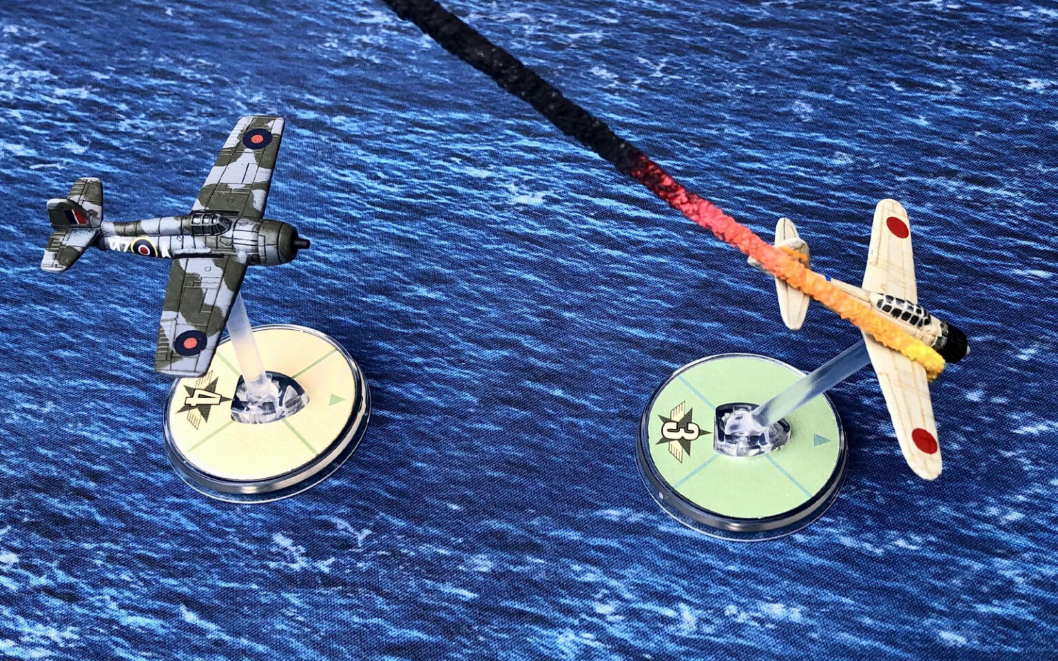 Going Down in Flames: Blood Red Skies Smoke & Flame Markers - Warlord ...