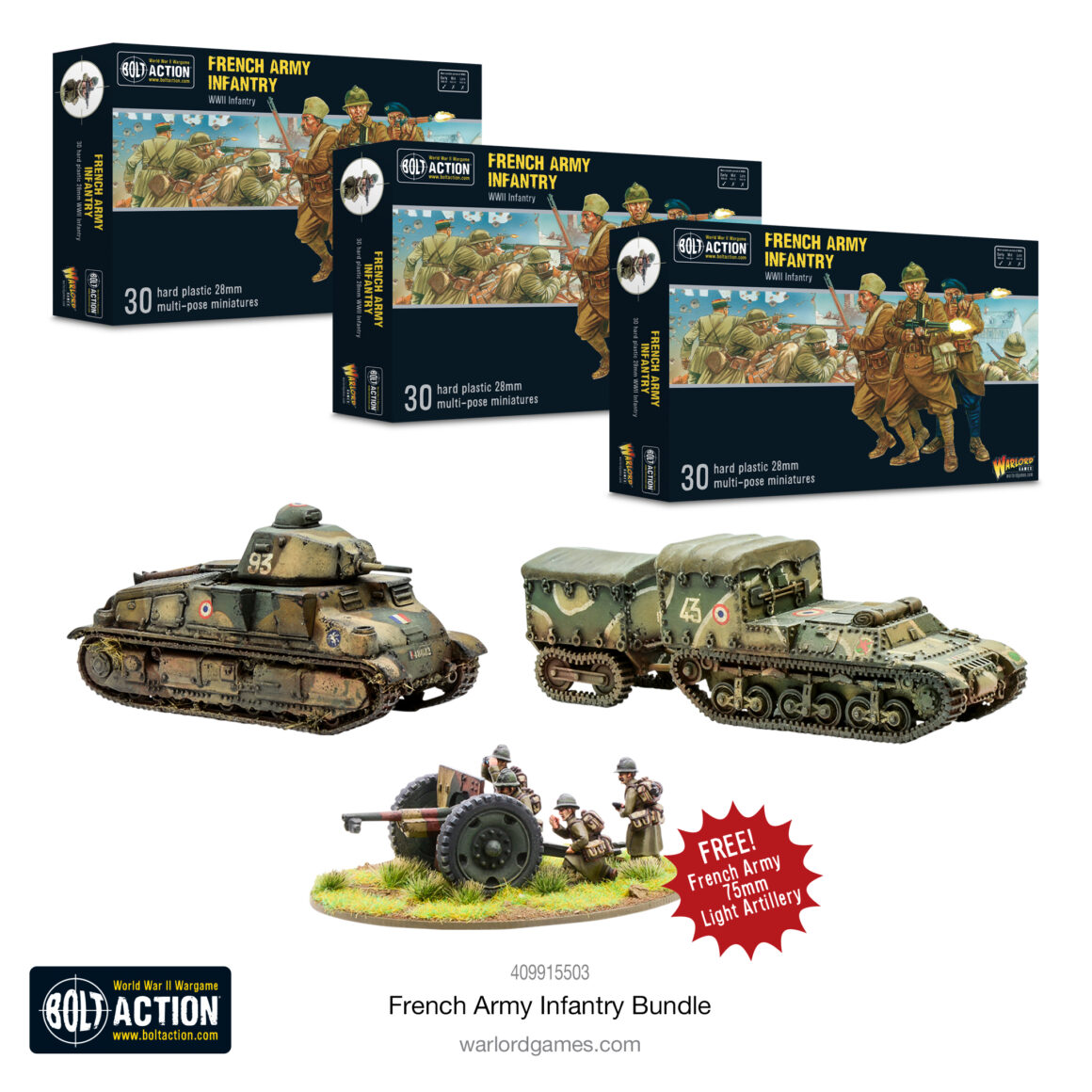 En Avant! Bolt Action Plastic French Infantry Inbound - Warlord Community