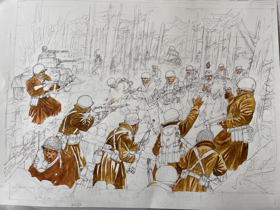 Behind the Art – Battle of the Bulge Cover by Peter Dennis - Warlord ...