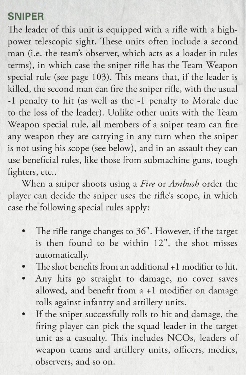 Bolt Action: Third edition – Snipers - Warlord Community