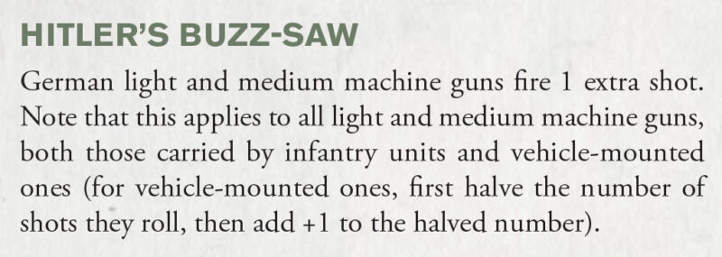 Armies of Germany: Third Edition – Army Special Rules - Warlord Community