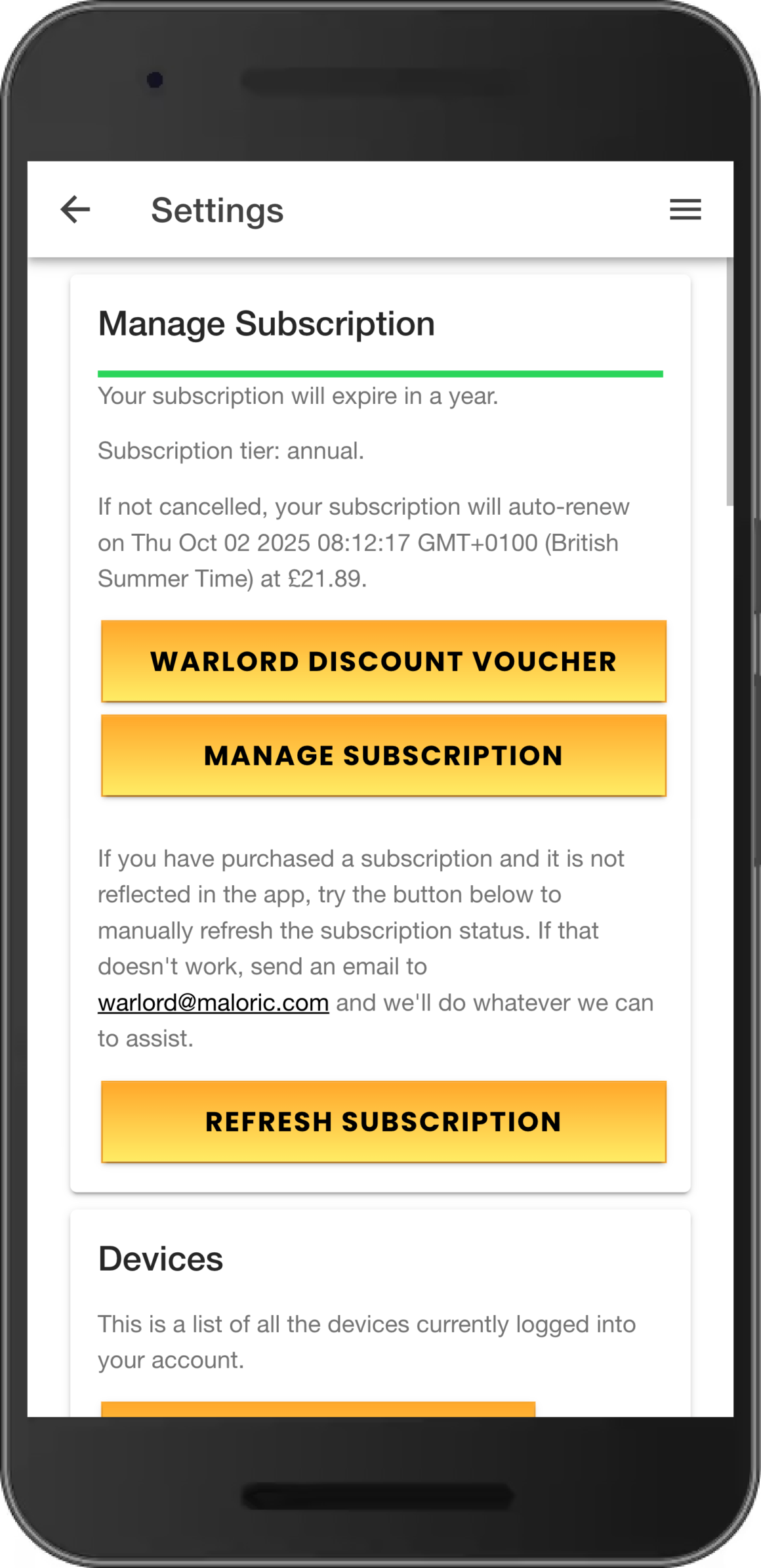 The Warlord Games App – Annual Subscriber Rewards Live! - Warlord Community